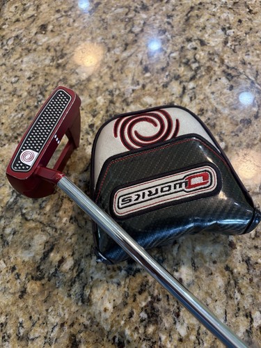 Odyssey O-WORKS RED JAILBIRD MINI Putter 34" w/ HC Shaft Original Steel ...