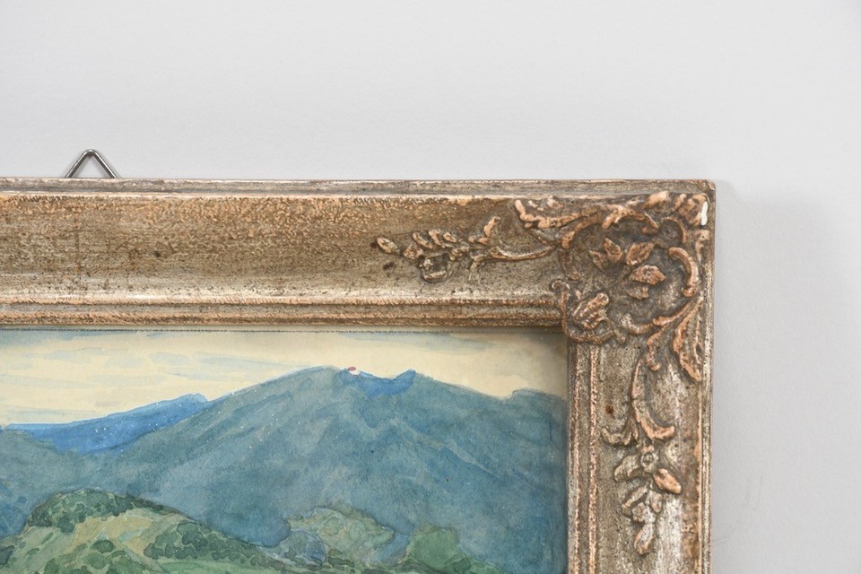 C25P07- Aquarell Flusslandschaft signiert Fritz Mänder | eBay