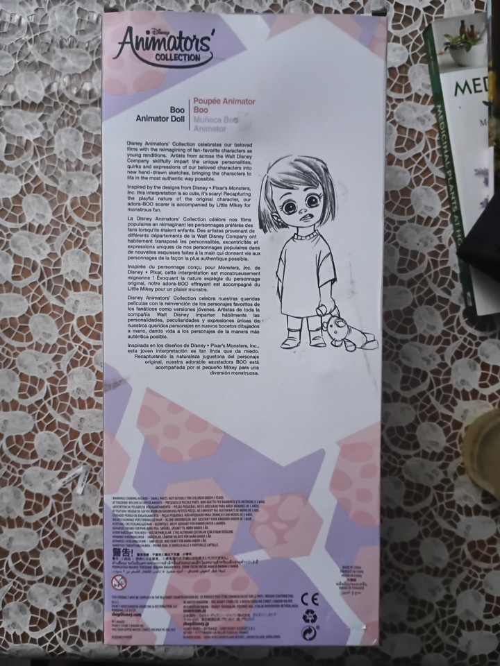 NEW Disney BOO DOLL ANIMATORS COLLECTION Monsters Inc Movie-NIB-Free ...