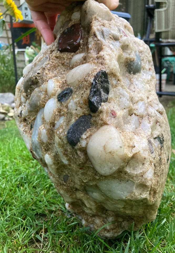 Mega Michigan Puddingstone Quartzite Jasper Quartz Blue Plum White 33lb ...