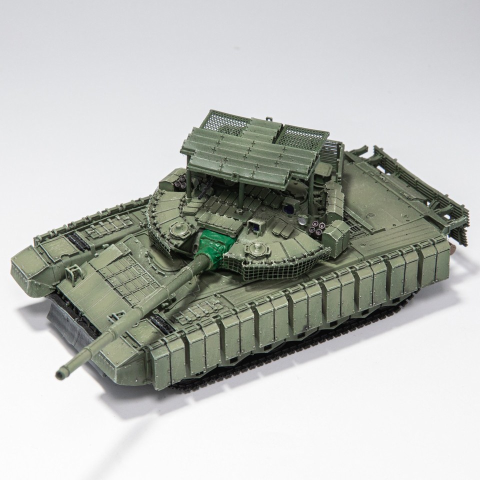 5M 1/72 Russian T-80BVM Main Battle Tank Relikt ERA Finished Colored ...