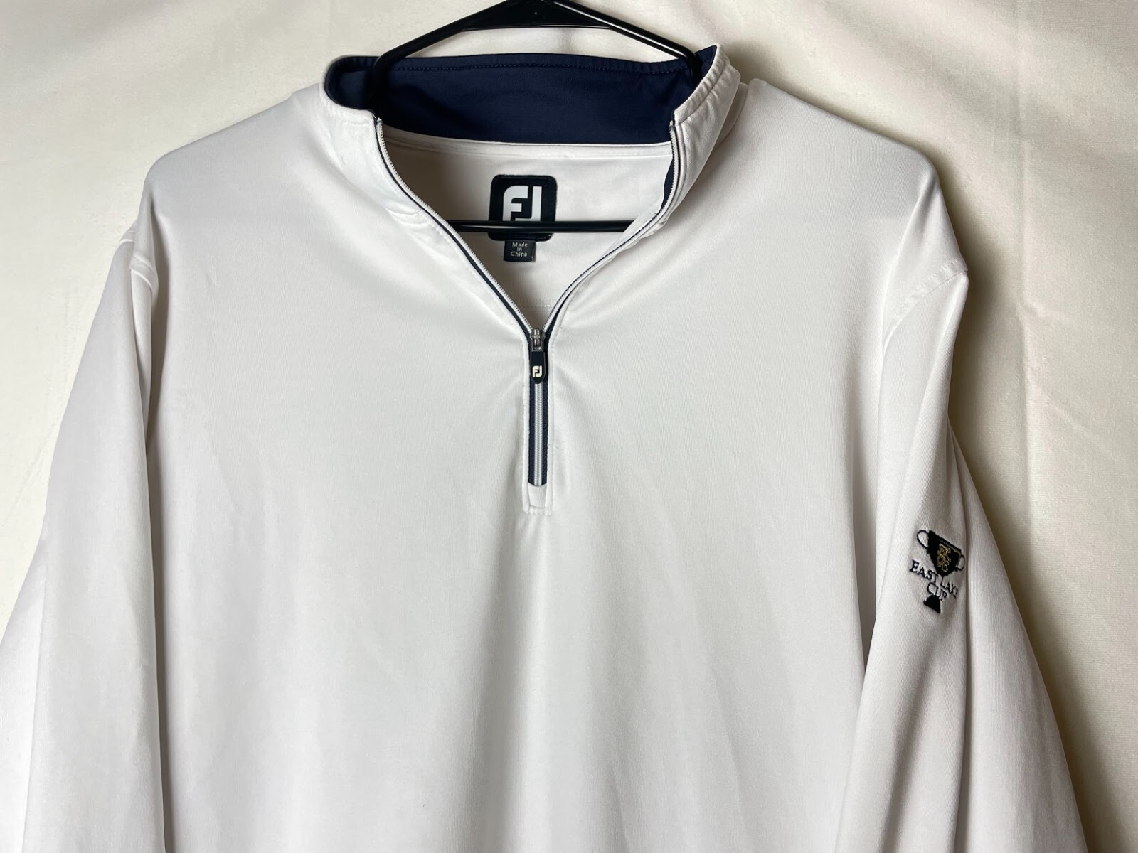 FJ Footjoy Men's 1/4 Zip East Lake Golf Atlanta White Size Medium | eBay