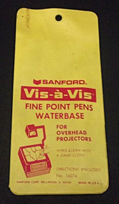 Sanford Vis-A-Vis Permanent Markers Plastic Case Only | eBay