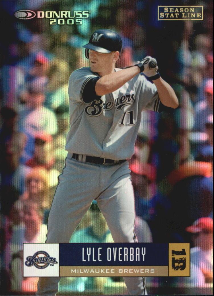 2005 Donruss - Lyle Overbay #230 Season Stat Line /87 for sale online ...