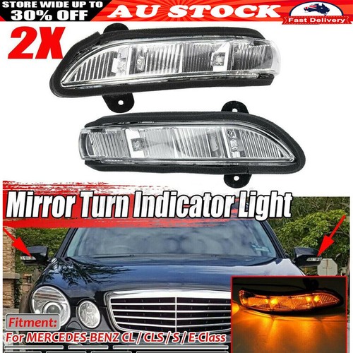 For Mercedes W211 W221 W219 2007-2010 LED Side Mirror Turn Signal Light ...