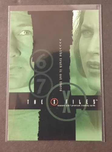 THE X-FILES Seasons 6 & 7 TV Series Promo Card #X67-1 Inkworks 2001 | eBay