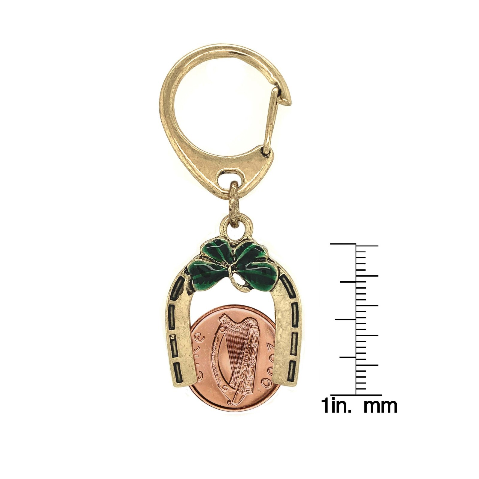 NEW Horseshoe Lotto Scratcher Coin Keychain with Irish Penny Coin ...