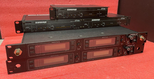 SHURE BUNDLE (3) DFR11EQ & (2) SHURE UHF 782-806 MHz MARCAD DIVERSITY ...