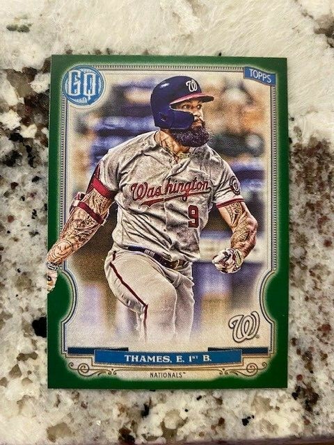 2020 TOPPS GYPSY QUEEN GREEN PARALLEL CARD WASHINGTON NATIONALS ERIC ...
