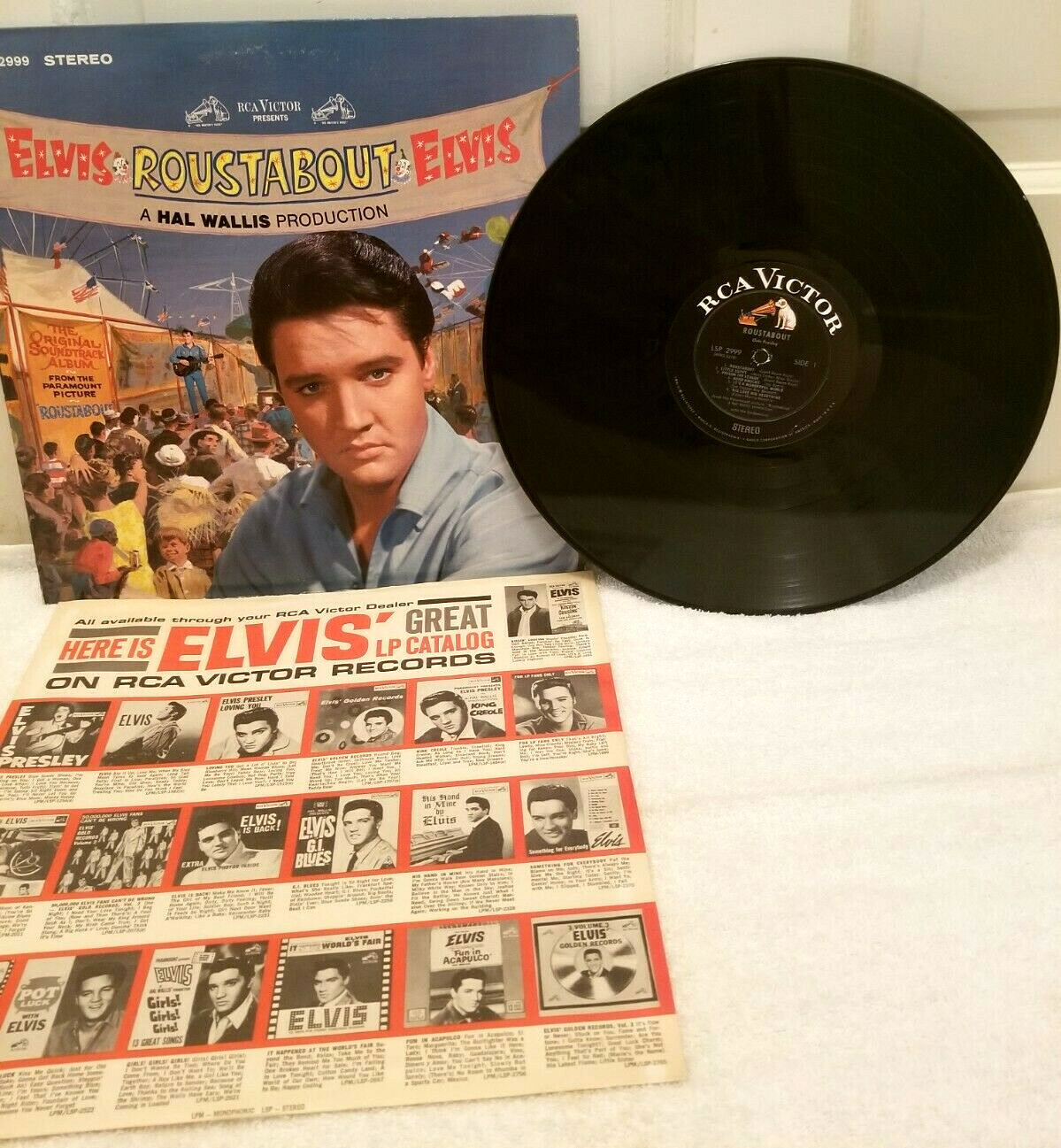 Elvis Presley Roustabout Album 33 Vinyl Record LP Stereo in Sleeve RCA ...