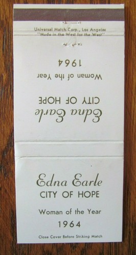 MADE IN THE WEST: EDNA EARLE (1964 WOMAN OF THE YEAR) (LOS ANGELES ...