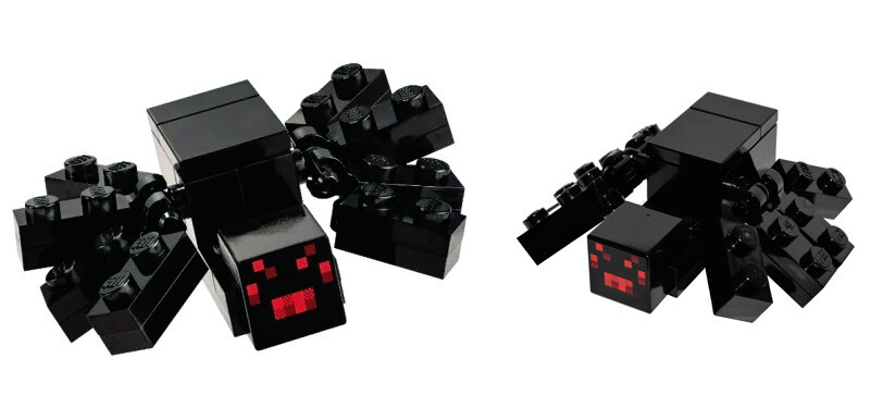 LEGO Minecraft Spider black (NEW, NEVER-BUILT PARTS) 21113 The Cave ...