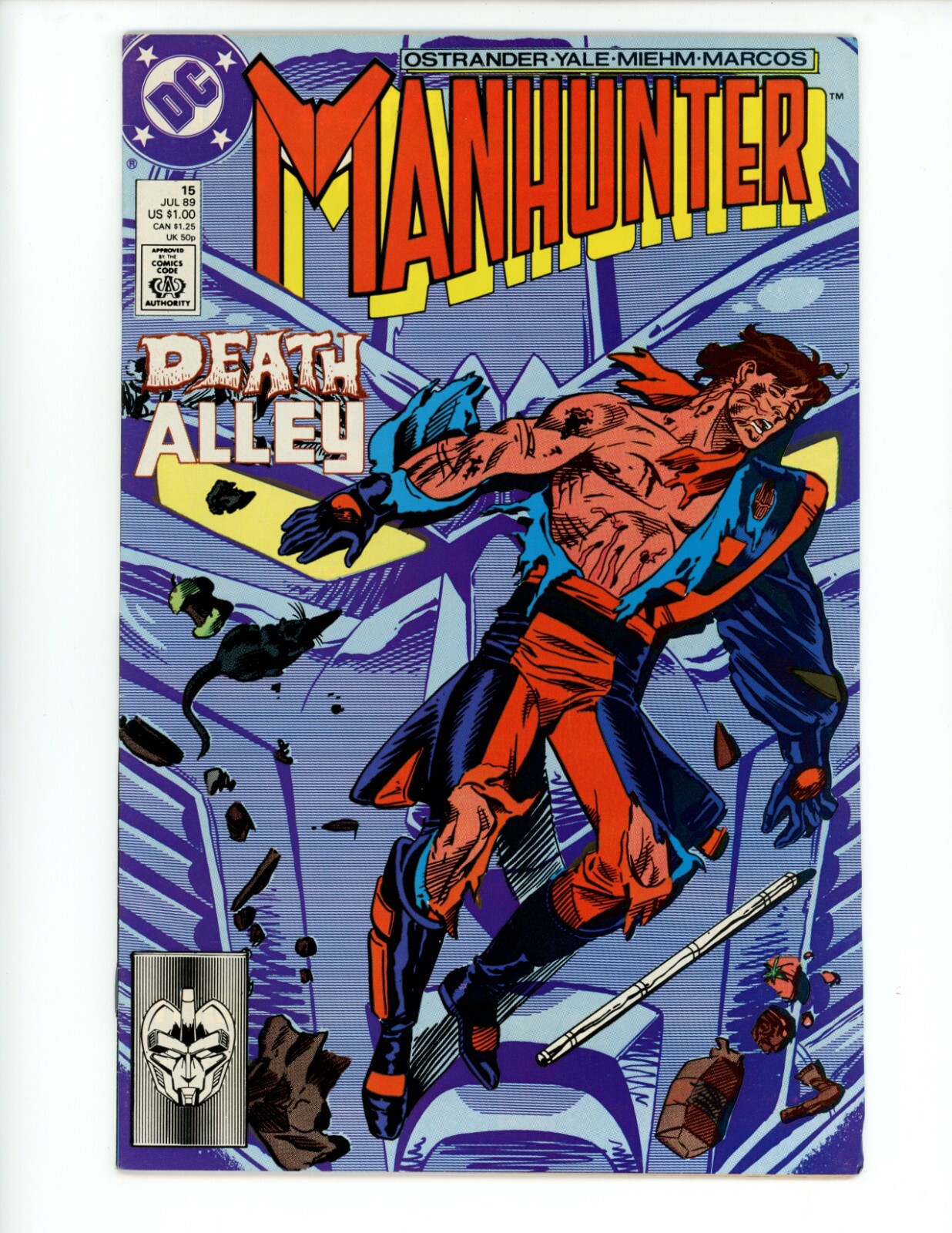 Manhunter #15 1989 VF- Grant Miehm DC Comic Book Comics John Ostrander ...