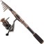 Plusinno Fishing Rod and Reel Combos Carbon Fiber Telescopic With Combo ...