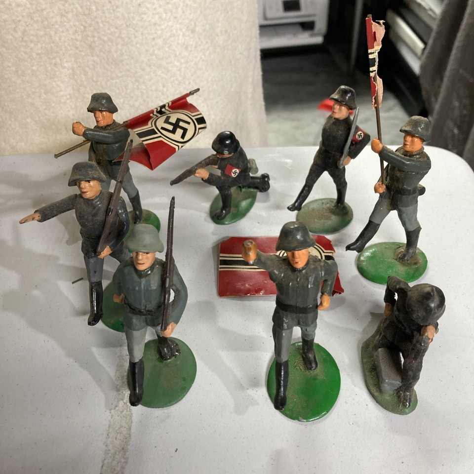 Lot Of 8 Handmade Tin Like Soldiers Unknown Artist Or Material | eBay