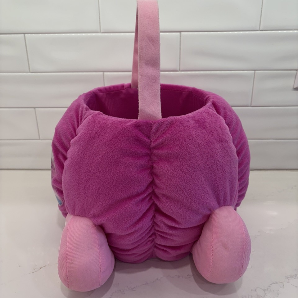 Disney Princess Pink Plush Trick or Treat Bucket Easter Basket Belle ...