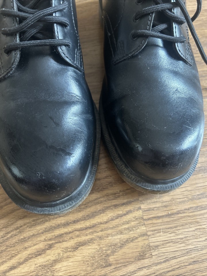 Dr. Doc Martens Safety Shoes Steel Toe Cap, Black Leather, UK Size 8 ...