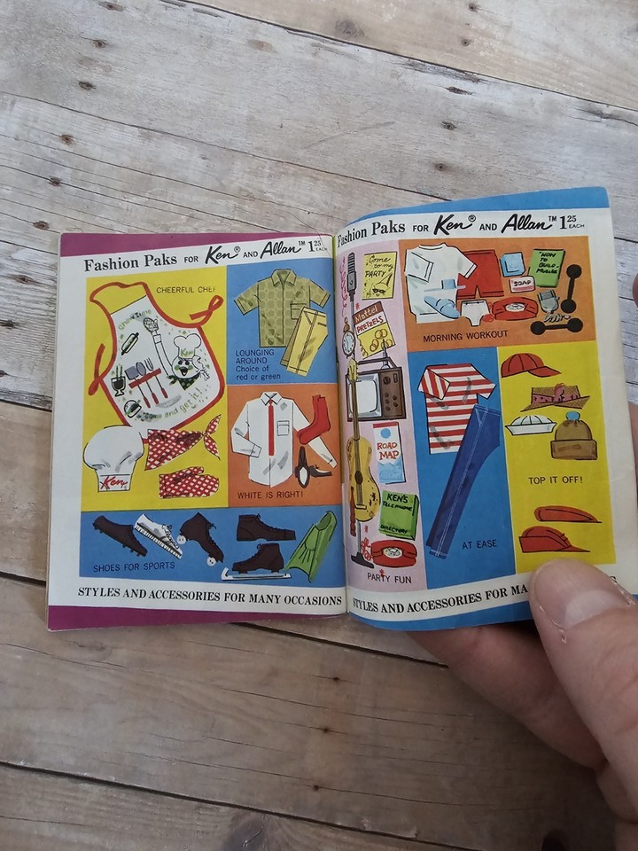 Mattel 1963 Barbie Ken & Friends Exclusive Fashions Catalog Book 1 ...