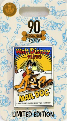 Disney PLUTO 90 Magical Years Pin Mail Dog Limited Edition 3000 | eBay