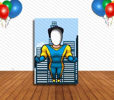 Super Hero, Hole in Face, Party Selfie Photo Prop, Super Hero ...
