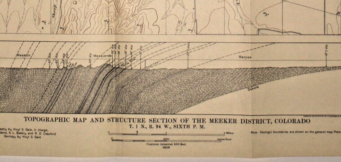 Mapa De Meeker Colorado