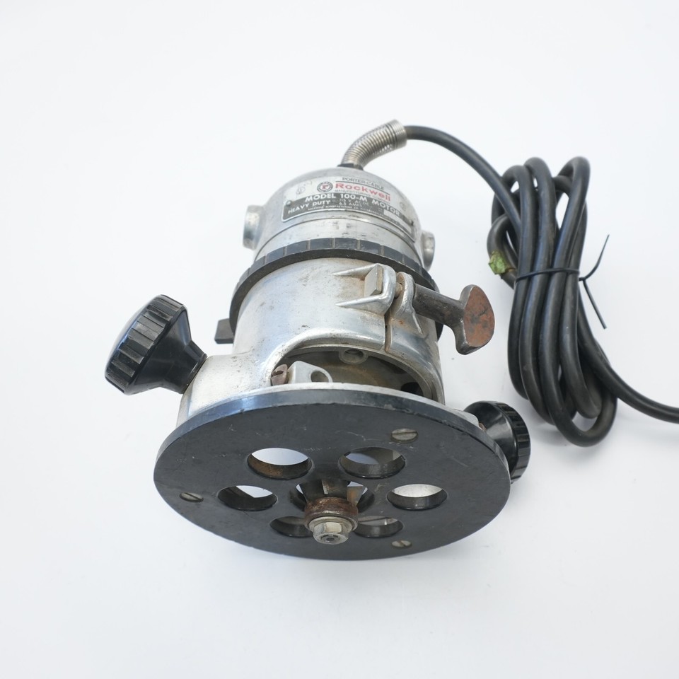 Rockwell Model 100-M Motor and 100-B Base Router Vintage | eBay