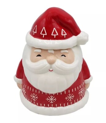 Place & Time Ceramic Santa Claus Christmas Cookie Jar 10" | eBay
