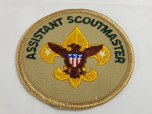 Vintage Assistant Scoutmaster Round 3" Embroidered Uniform Patch Boy ...
