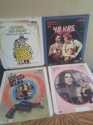 LOT OF 4 - CED Video Disc Movies SelectAvision | eBay