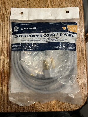 GE 3 Prong Universal Electric Dryer Power Cord 6 foot, 3 wire, 30 amp ...