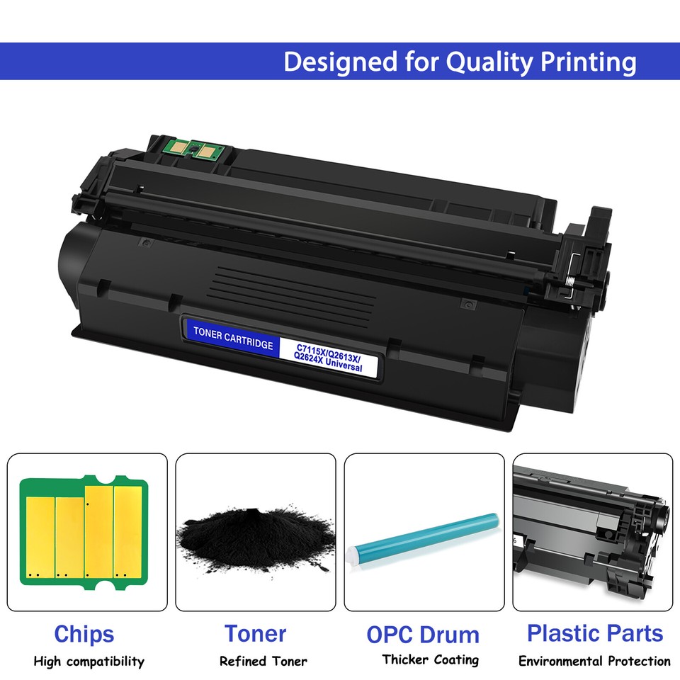 8PK Q2624X Toner Cartridge For HP LaserJet 3310 3320MFP 20NMFP 3330MFP ...