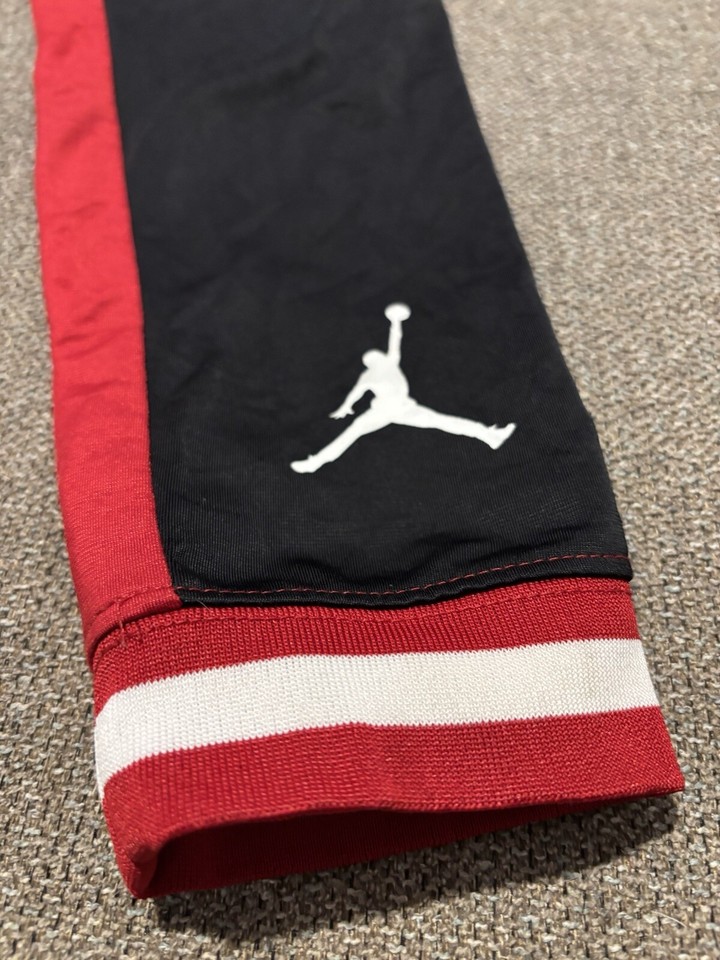 Air Jordan Jogger Pants Youth Medium Black W/ Red White Stripe Nike ...