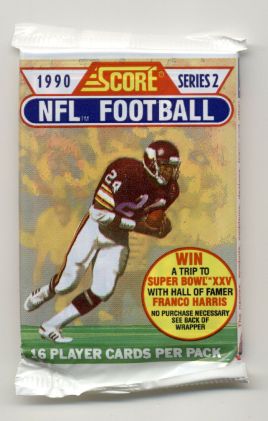 1990 Score Series 2 NFL Football Sealed Pack of 16 Cards & 1 Trivia ...