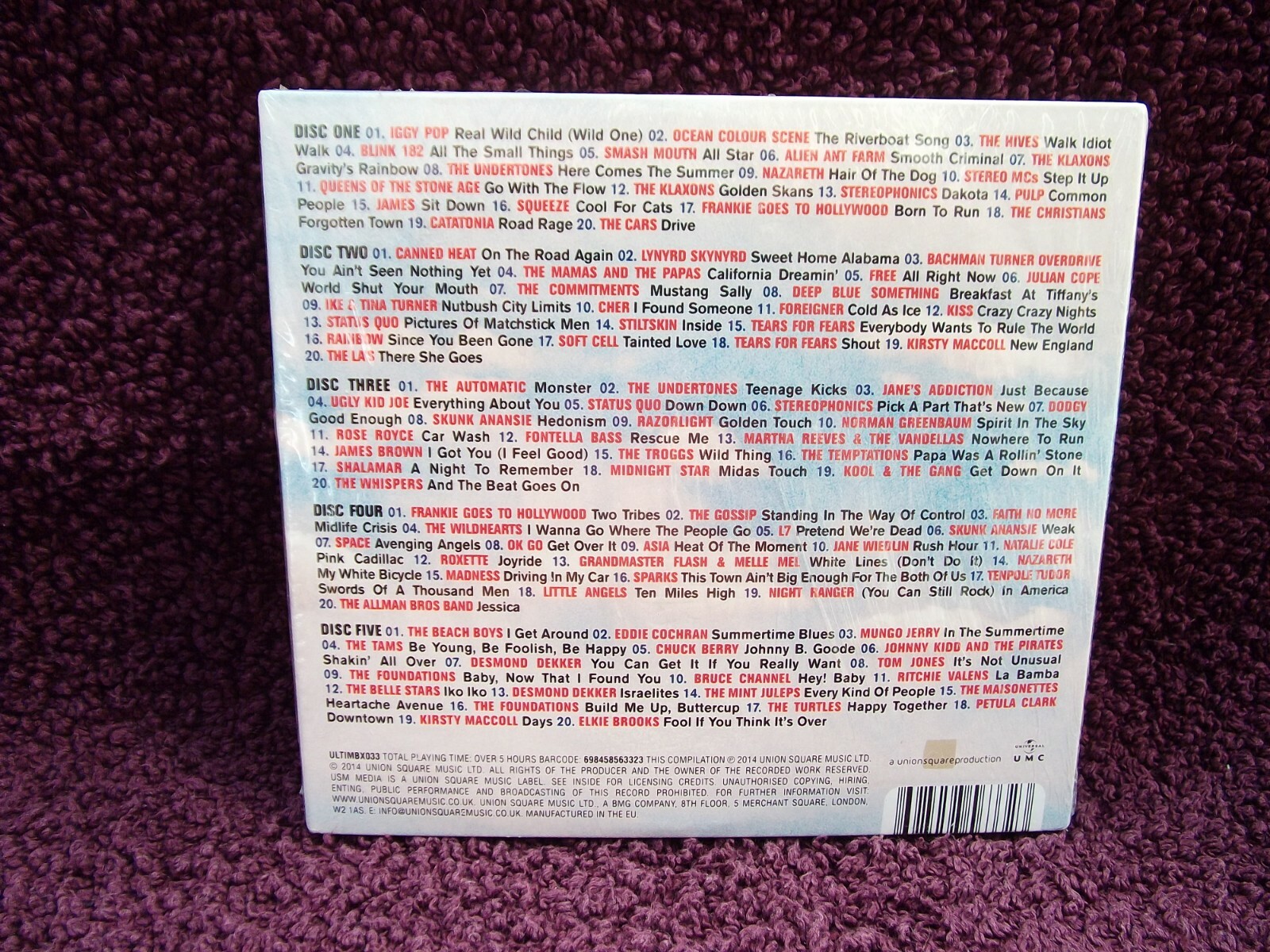 Various Artists -The Ultimate Collection; Driving Songs, 100 Hits, 5CD ...