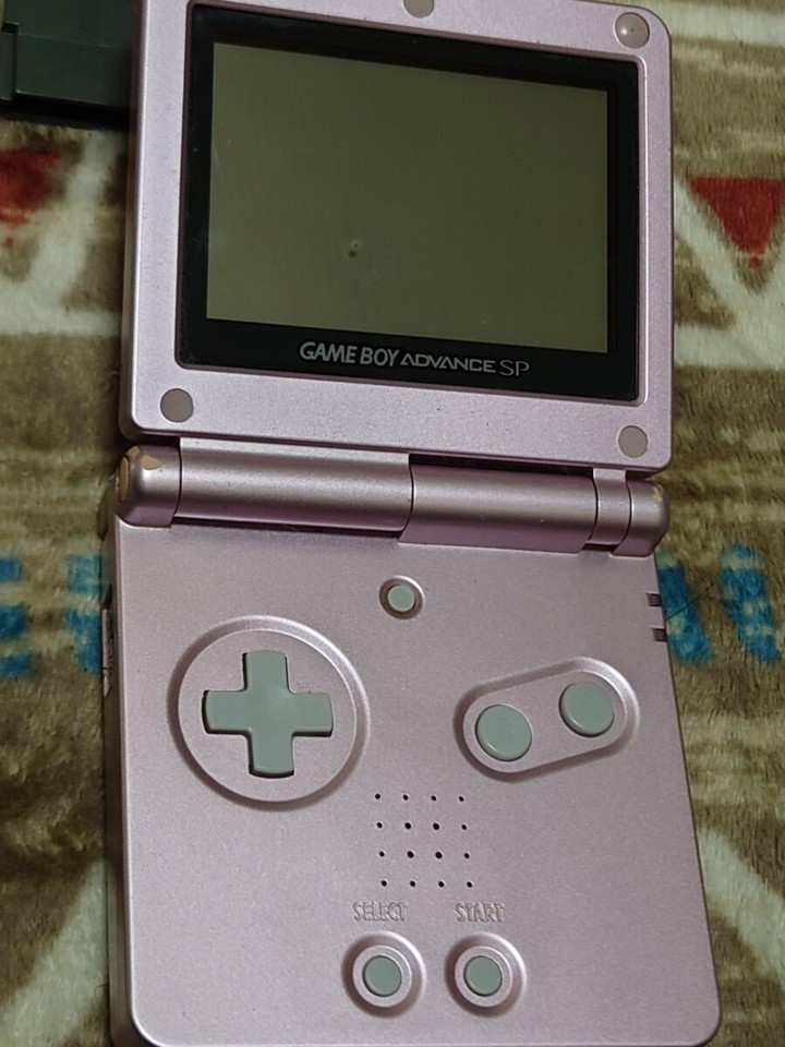 Nintendo Gameboy Advance SP Console GBA Pearl Pink AGS-001 with soft ...