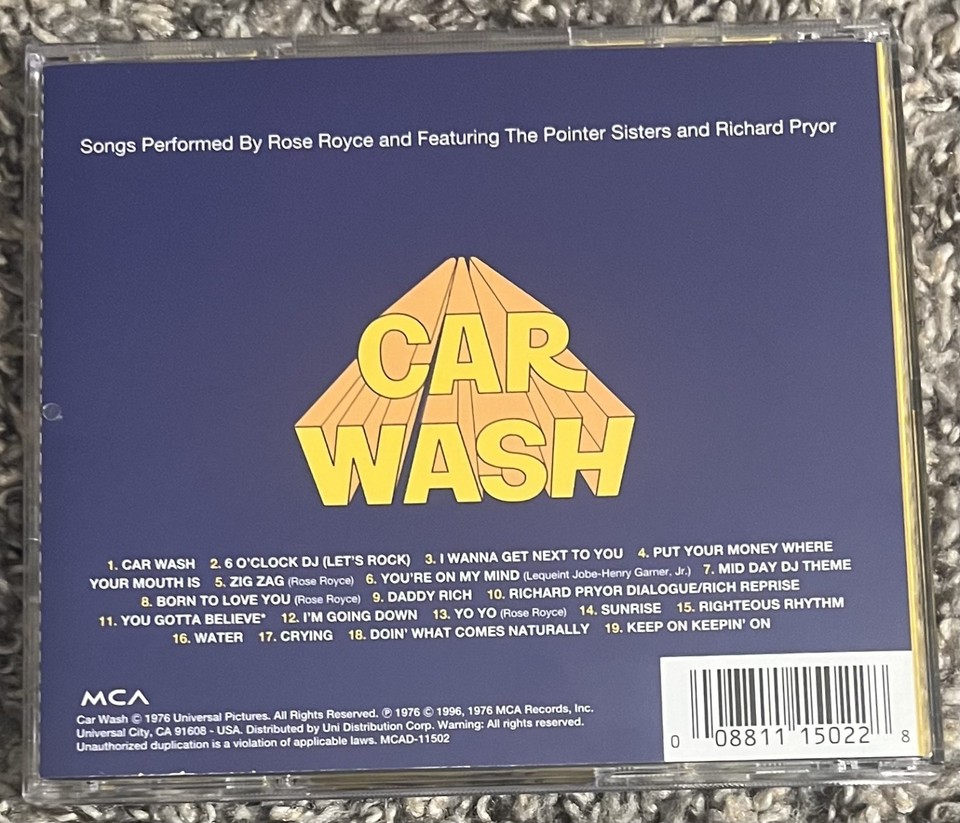 Rose Royce - Car Wash : Original Motion Picture Soundtrack (1976) CD | eBay