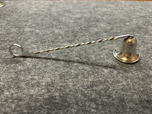 Antique Sterling Silver Bell Shape Long Handle Candle Snuffer Wick ...