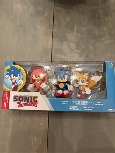 Sonic The Hedgehog 2.5" 8 Bit Digital Pack Knuckles Tails 3 Pack 2025 ...