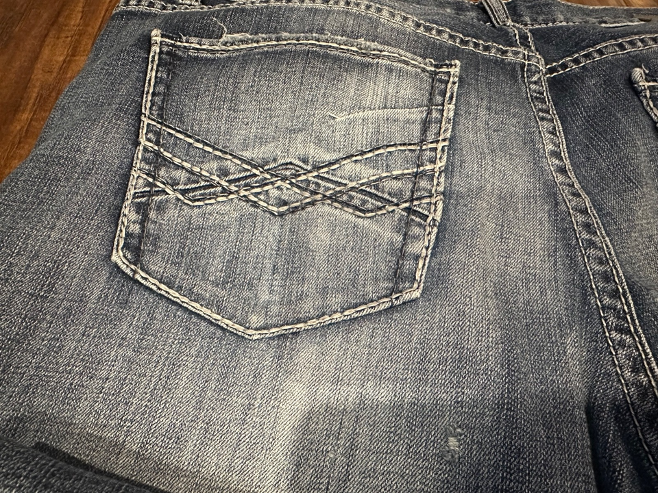 BKE Buckle Seth Men's Denim Jeans Straight Leg 42L 42/34 | eBay