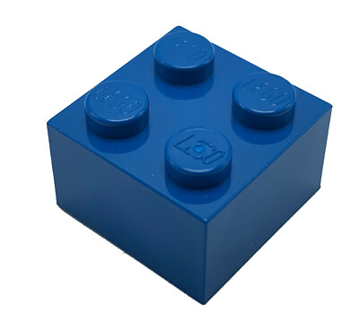Lego 2 X 2 Blue New Bulk Lot Of 50 2x2 Brick Blocks Authentic 3003 ...