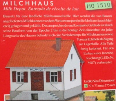 DISCONTINUED HO scale Busch # 1510 MILK HOUSE COLLECTION DEPOT KIT | eBay