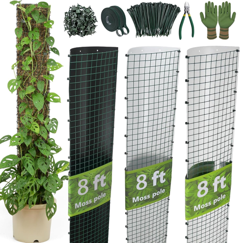 DIY Moss Poles Plastic Monstera Plant Support Self Watering Plant Poles ...