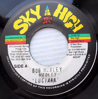 LUCIANA (LUCIANO) 45 Bob Marley Medley VG++ Jamaica pressing SKY HIGH ...