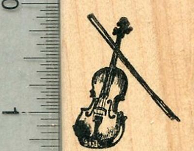 Tiny Violin Rubber Stamp, String Musical Instrument Series D34216 WM | eBay