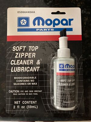 Mopar Soft Top Zipper Cleaner & Lubricant 05066440AA New Genuine OEM ...