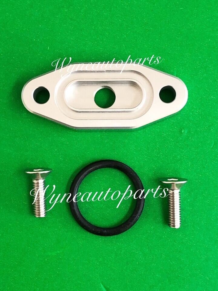 LSX Oil Pan Port 1/4" NPT Billet Oil Supply Adapter Plate LS1/LS2/LS3 ...