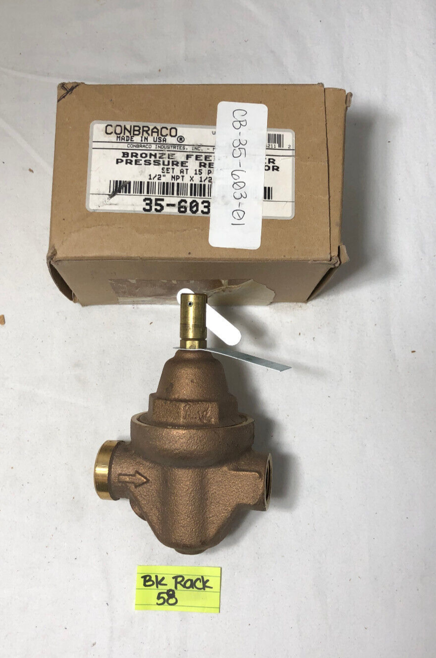 Conbraco Industries 35-603-01 PRESSURE REGULATOR 1/2"NPT New-Old Stock ...
