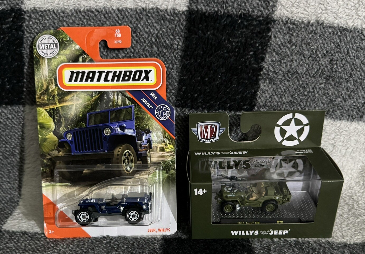 M2 Matchbox Willys Jeep Lot Of 2 - 1944 Jeep MB & MBX Jungle Willys ...