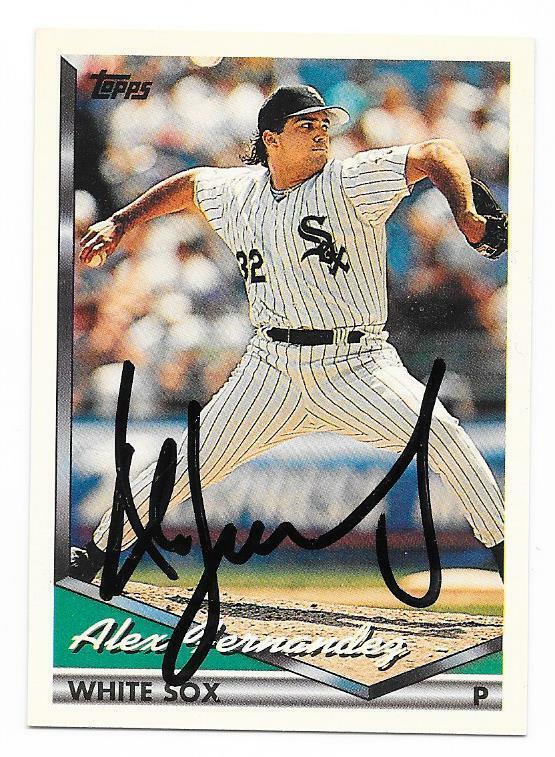 ALEX FERNANDEZ 1994 TOPPS AUTOGRAPHED SIGNED # 599 WHITE SOX | eBay
