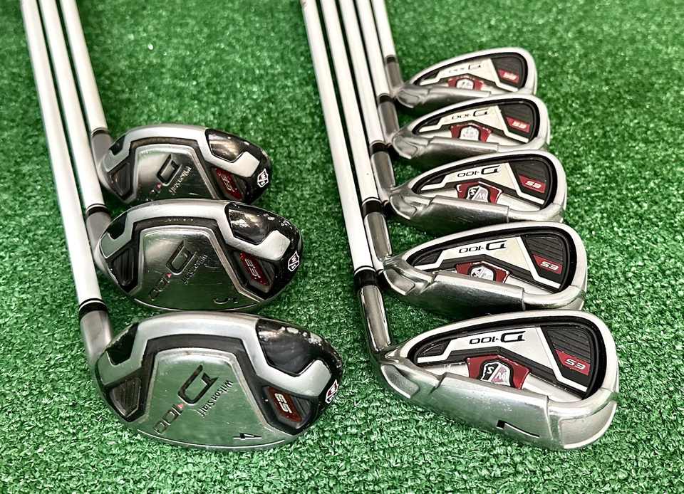 Wilson Staff D-100 Iron Set 4-6Hy+7-PW+GW, Senior-Flex MATRIX OZIK, Men ...